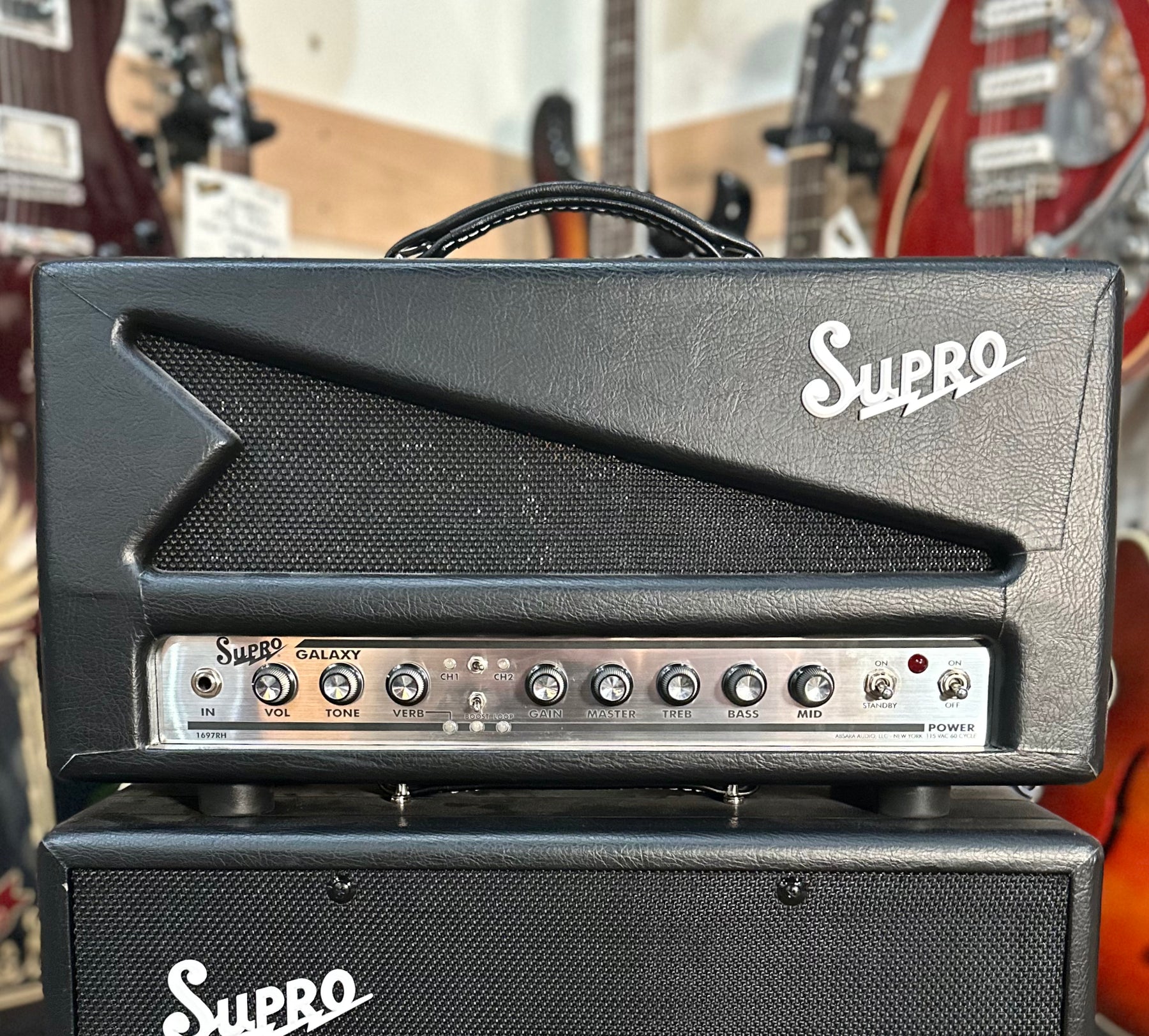 Supro Galaxy Head and Cabinet – Jimmy Wallace Guitars