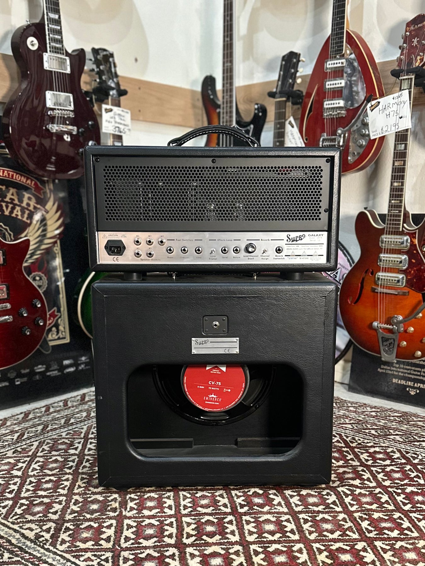 Supro Galaxy Head and Cabinet – Jimmy Wallace Guitars